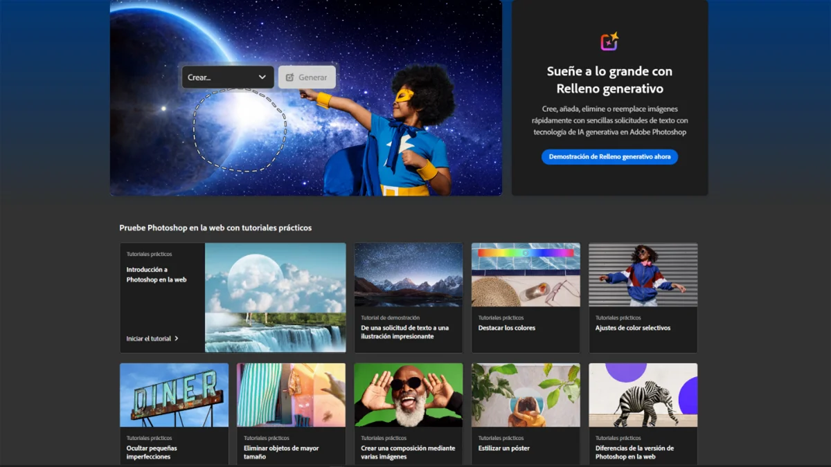 🖼 Adobe lanza Photoshop web con inteligencia artificial - Canal USB